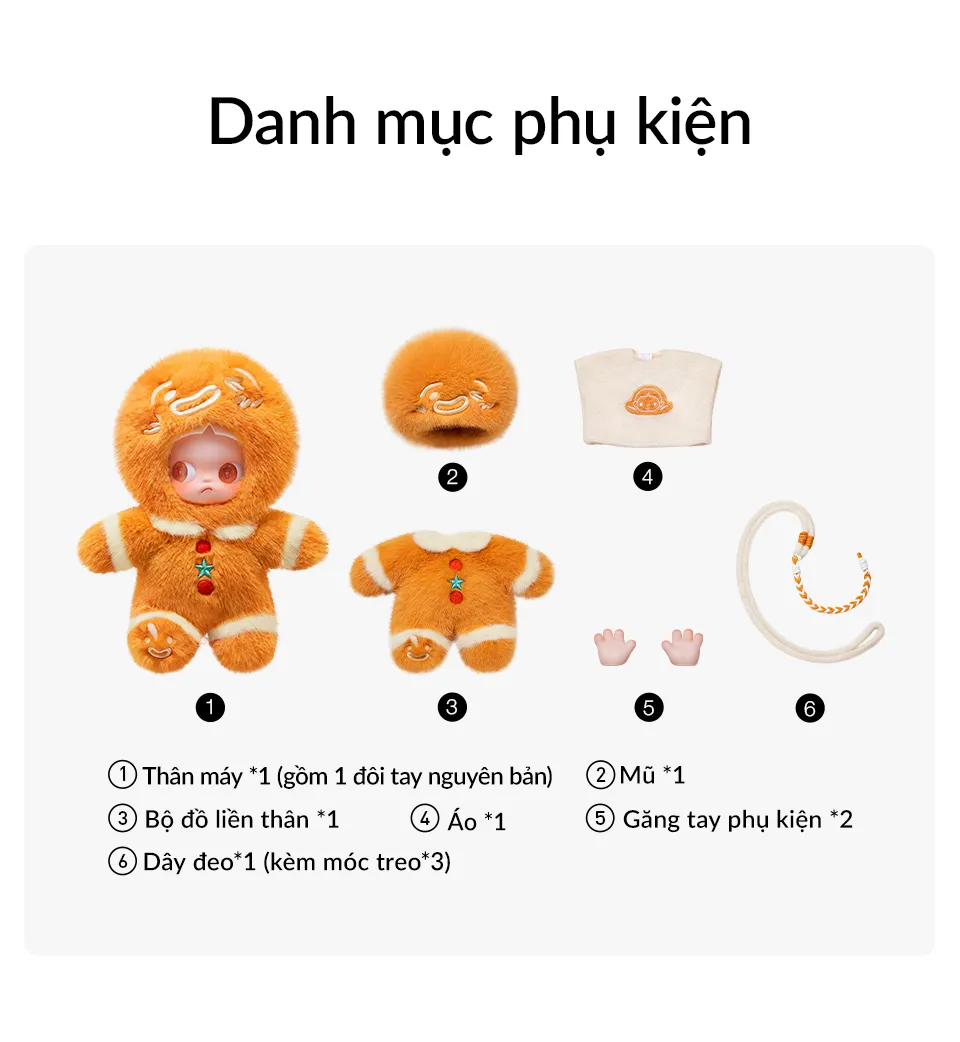 Đồ chơi mô hình nv Zsiga Gingerbread Man 1/8 Action Figure - POP MART ...