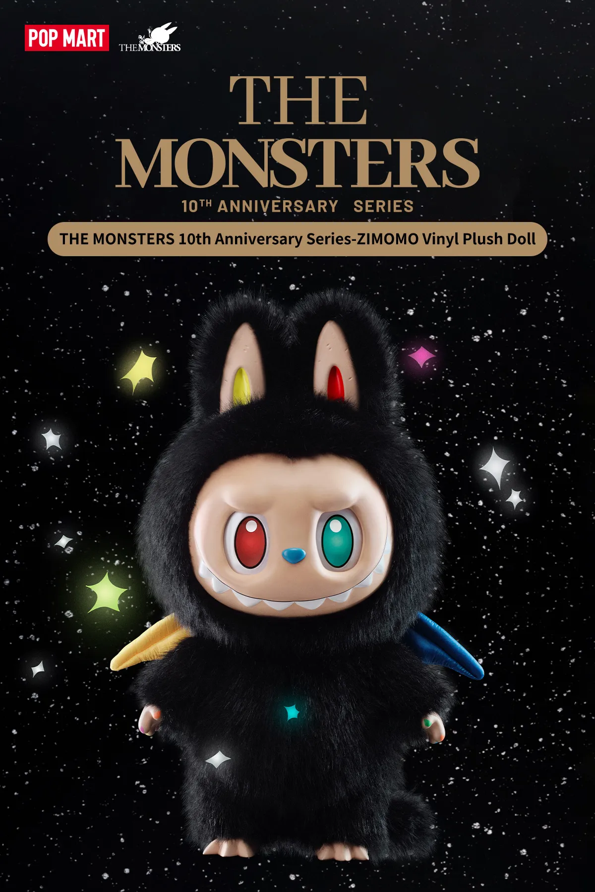 THE MONSTERS 10th Anniversary シリーズ ZIMOMO ぬいぐるみ - POP MART (Singapore)