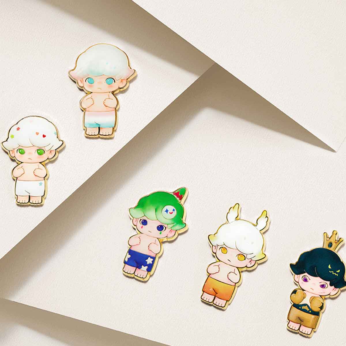 DIMOO Retro Series-Badge BLind Box - POP MART (Thailand)