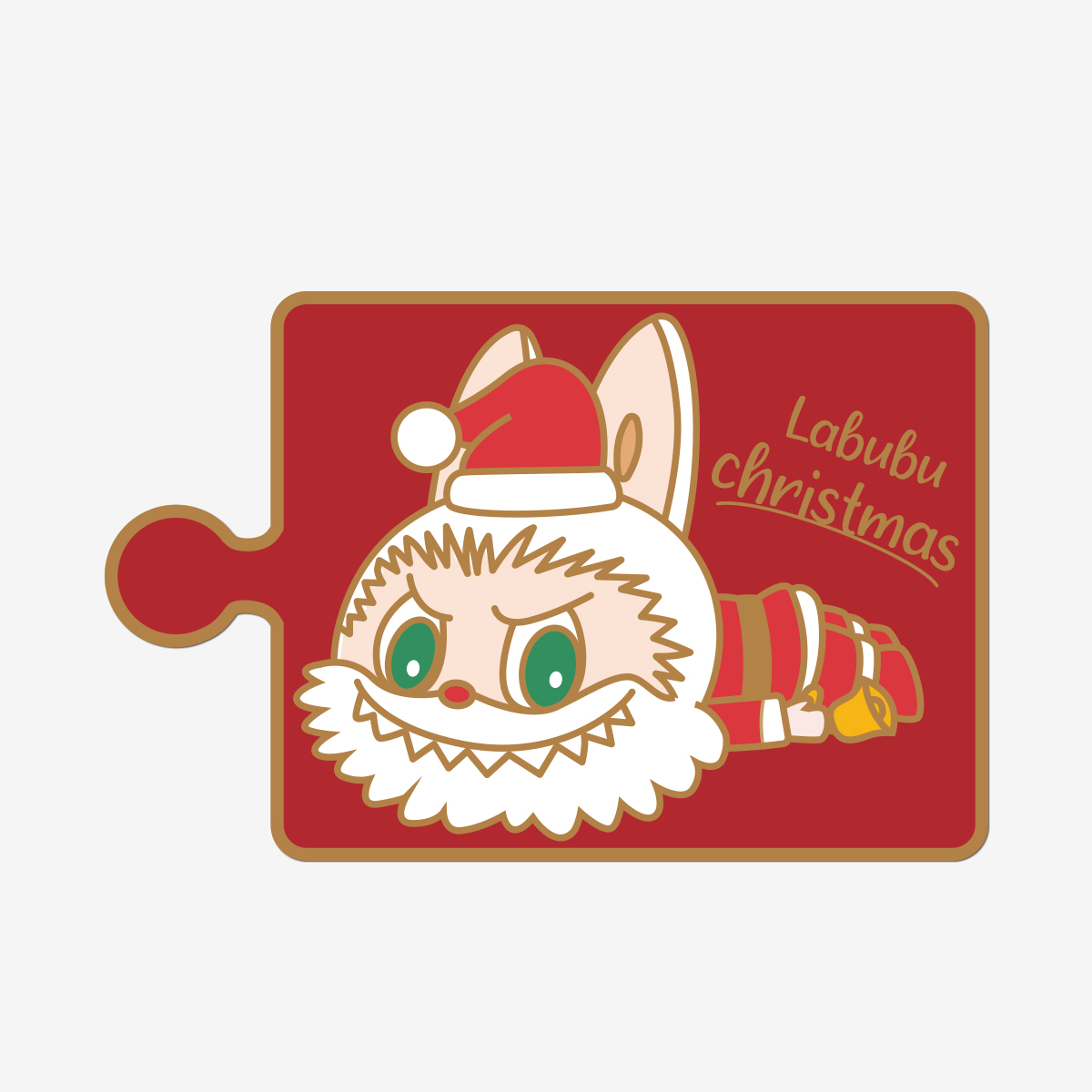 Labubu Christmas Fridge Magnet - POP MART (Thailand)