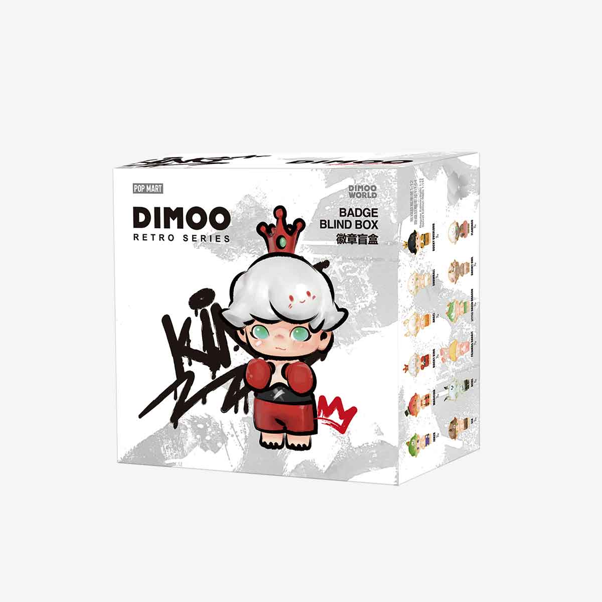 DIMOO Retro Series-Badge BLind Box - POP MART (Thailand)