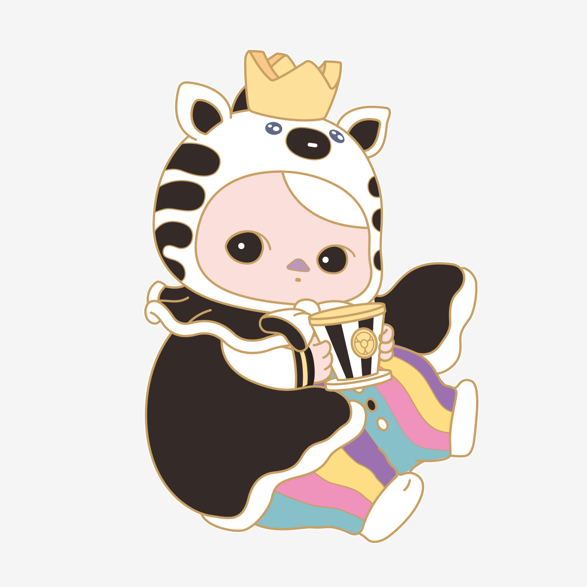 PUCKY Animals' Tea Party Series-badge - POP MART (South Korea)