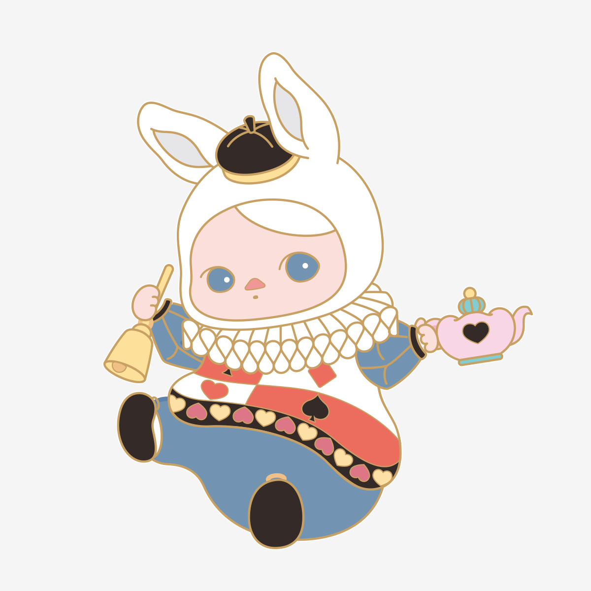 PUCKY Animals' Tea Party Series-badge - POP MART (South Korea)