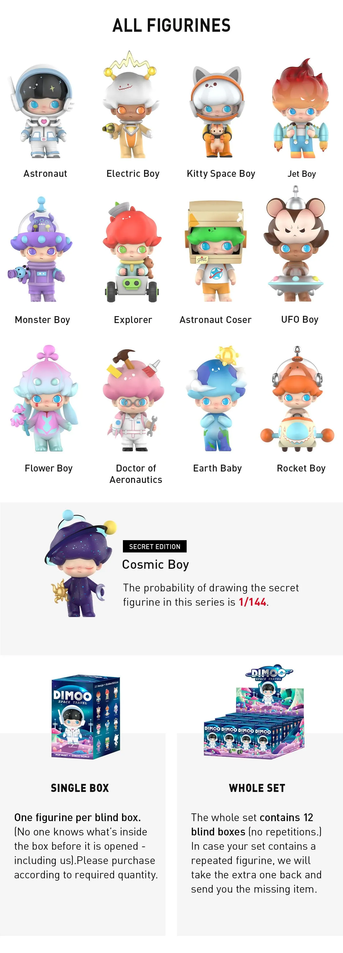 DIMOO Space Travel - POP MART (France)