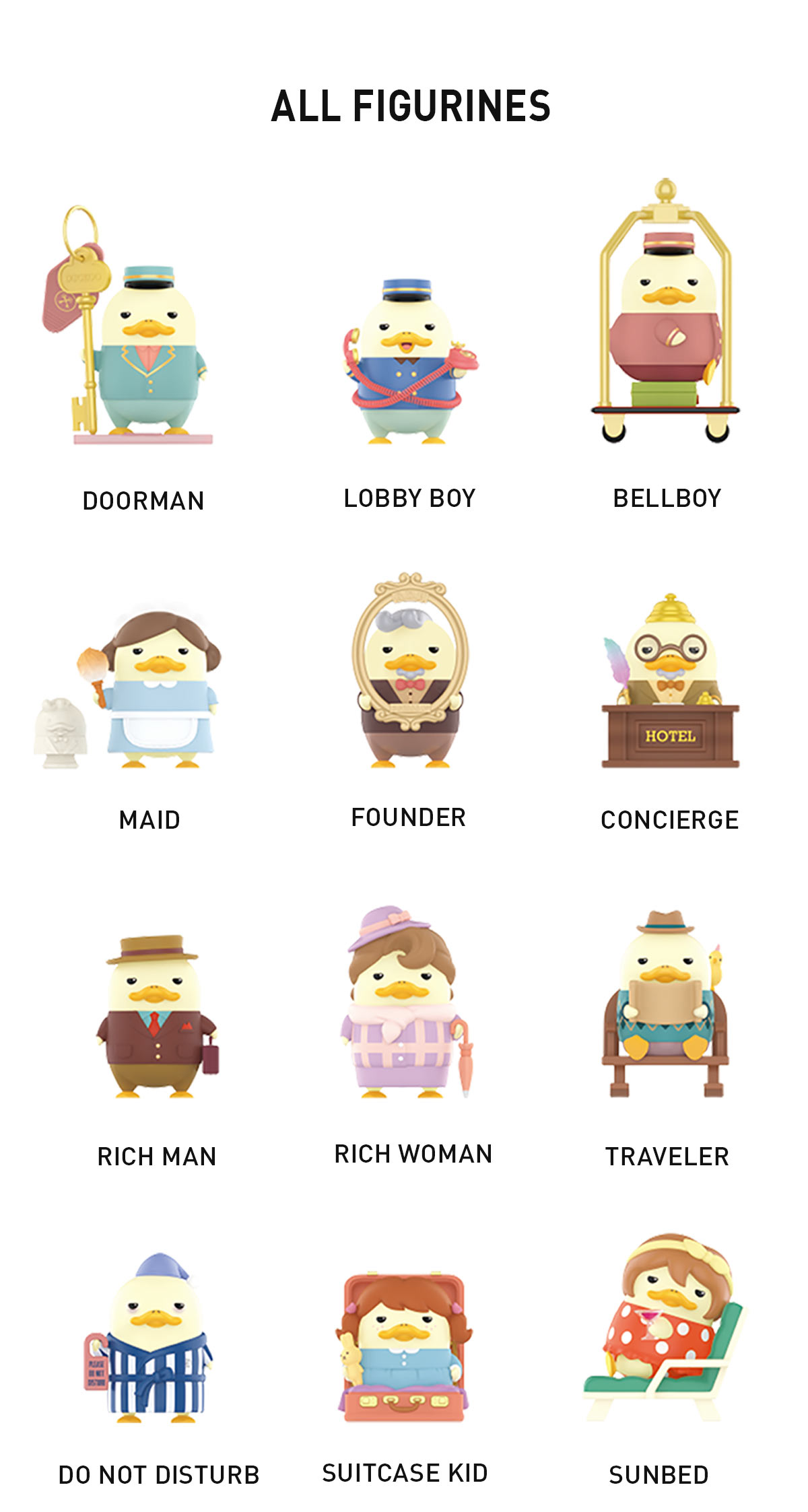 THE GRAND DUCKOO HOTEL Series Figures - POP MART (Indonesia)