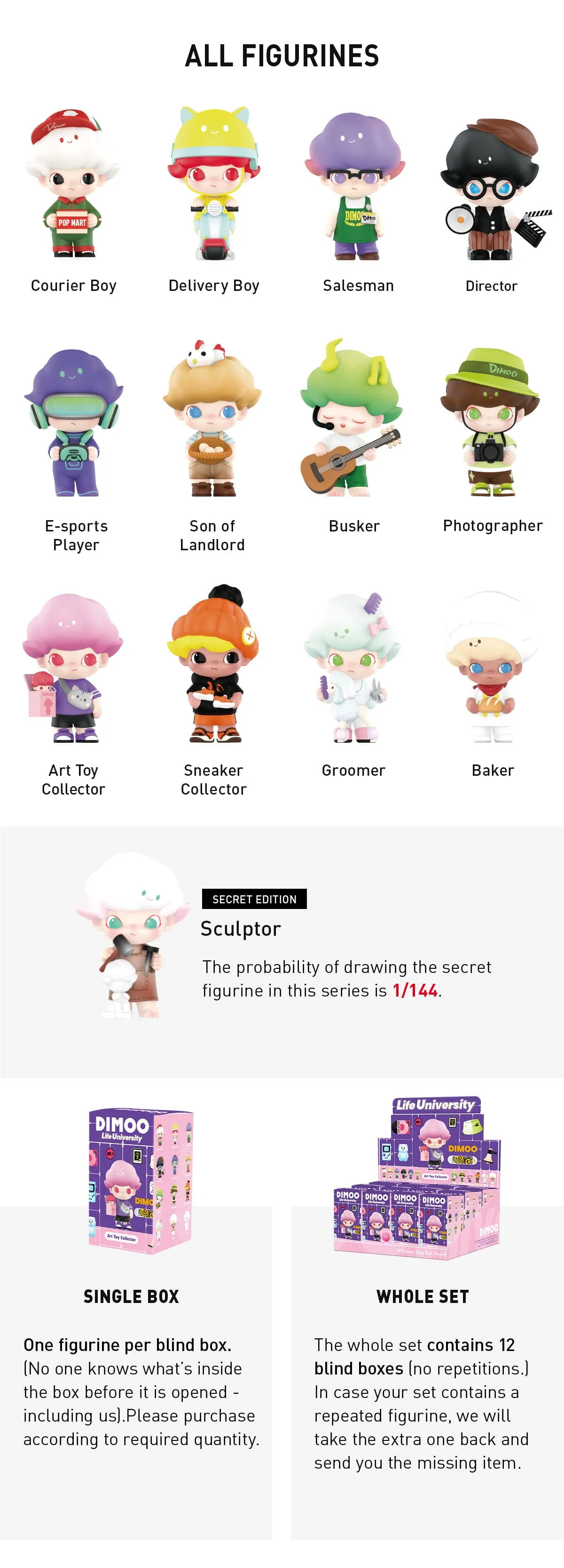 DIMOO Life University Series - POP MART (Australia)