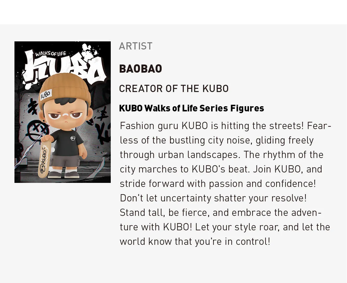 KUBO Walks of Life Series Figures - POP MART (Philippines)