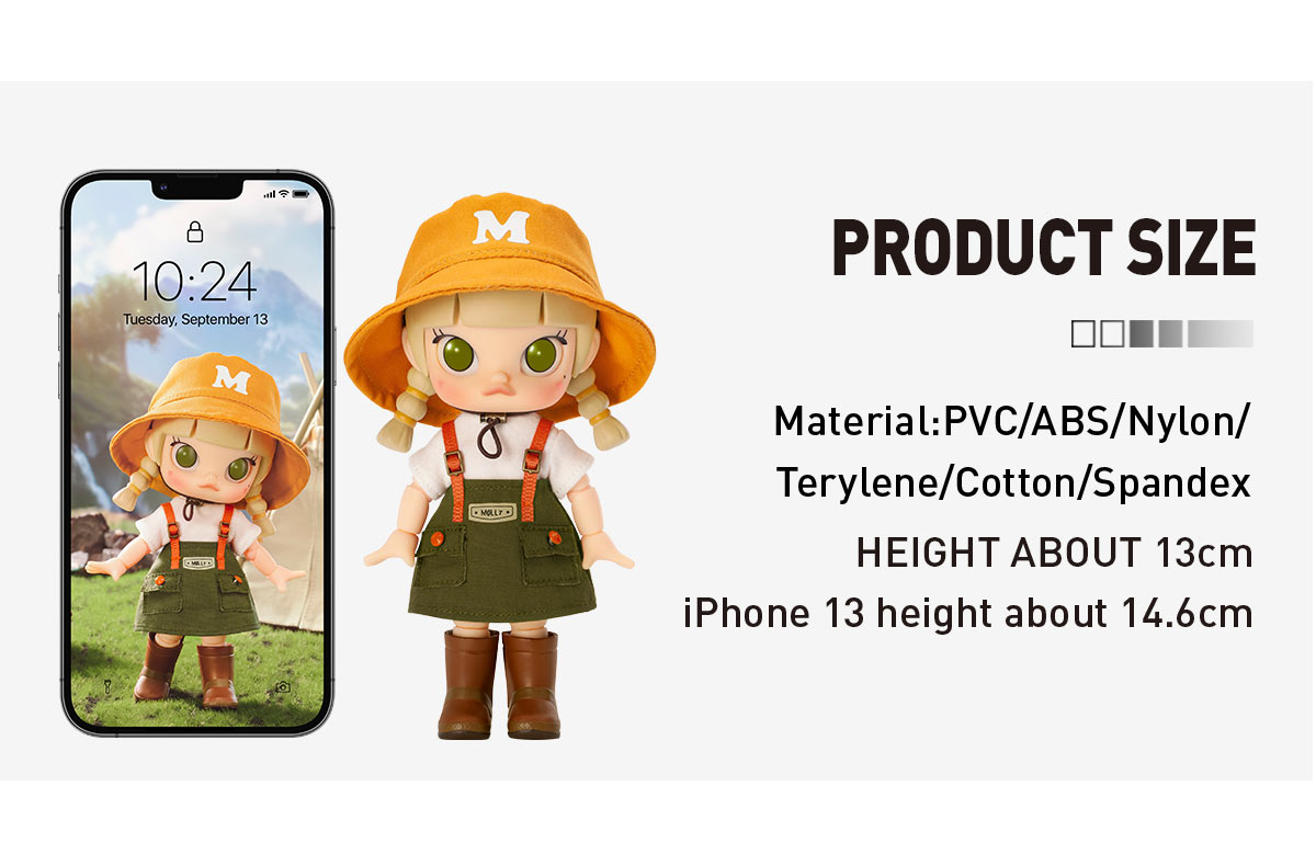MOLLY Go Camping Action Figure - POP MART (Thailand)