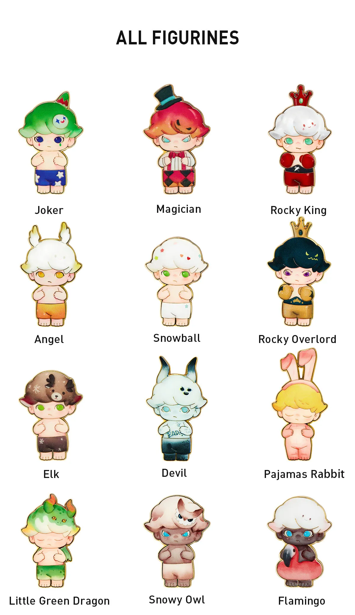 DIMOO Retro Series-Badge BLind Box - POP MART (Thailand)