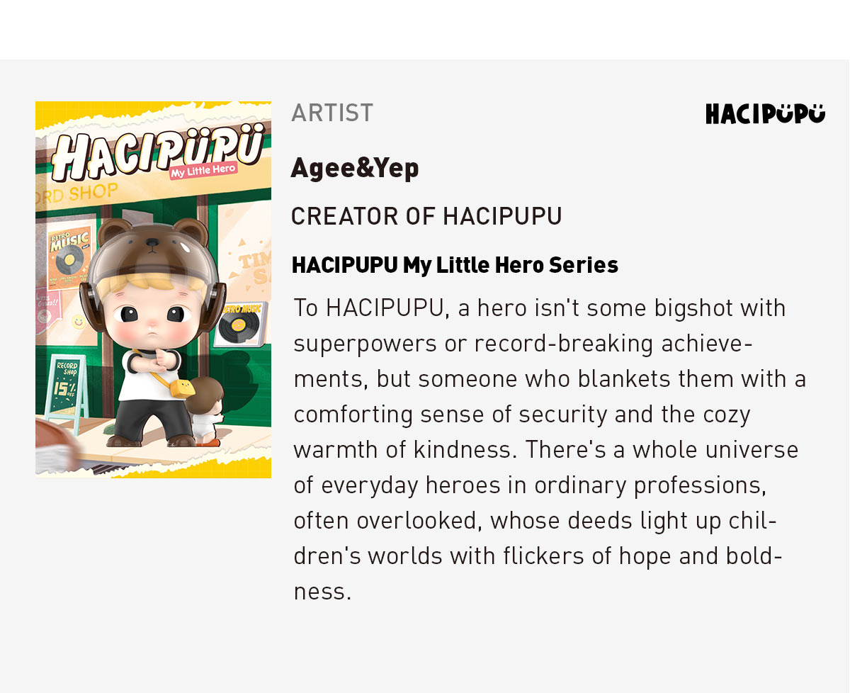 HACIPUPU My Little Hero Series Figures - POP MART (Malaysia)